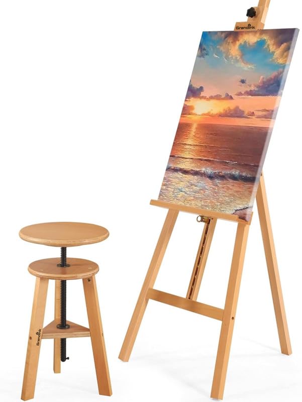 Grandink® Height Adjustable Wooden Stool - Grandink